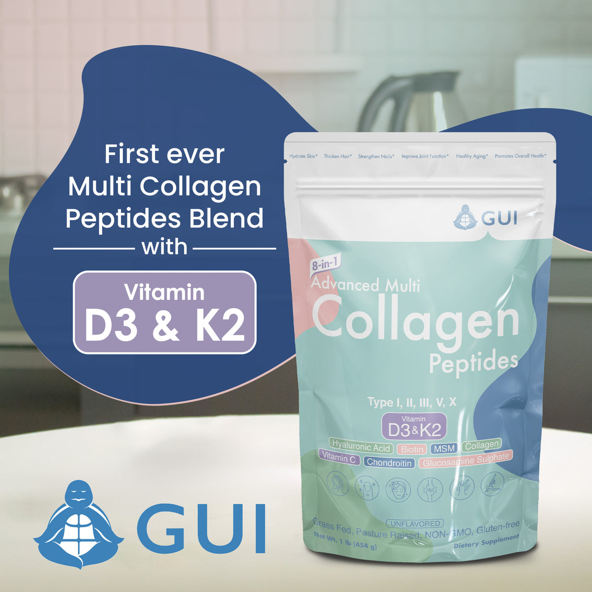 8-in-1 Advanced Multi Collagen Peptides – GUI